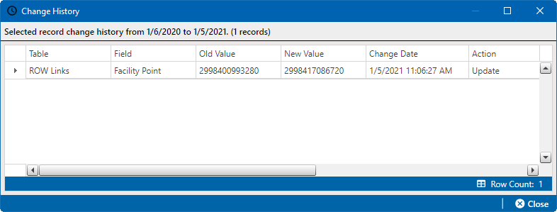 View a Record's Change History
