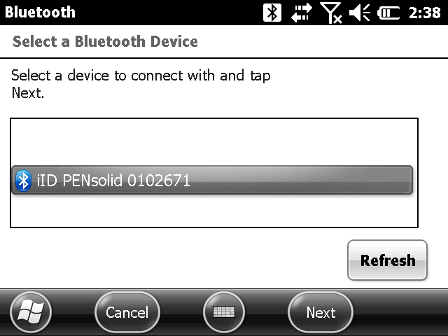 How to Use Bluetooth Utility to Connect Allegro to Microsensys RFID Pen