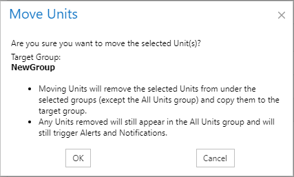 Remove, Copy, or Move Units in a Unit Group