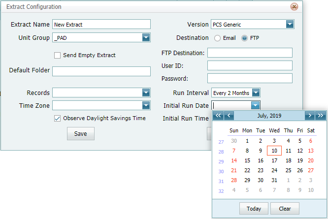 Create an Extract Report