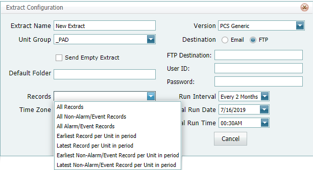 Create an Extract Report