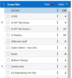 How to Download a List of All Units