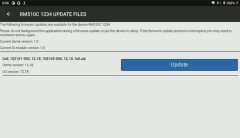 Update Firmware on RM5 Units