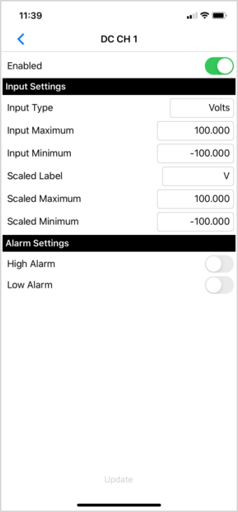 Set Up Inputs and Alarms