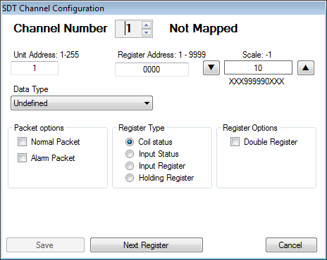 Mapping Registers to Channels