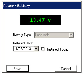 Setting Battery Install Date
