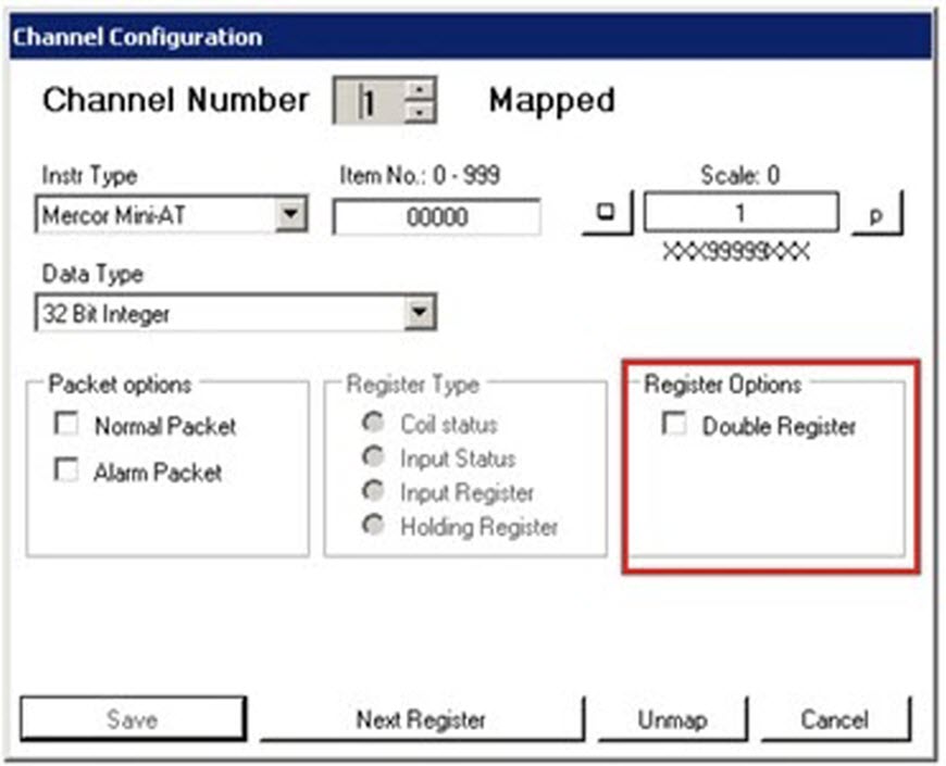 Mapping Registers to Channels