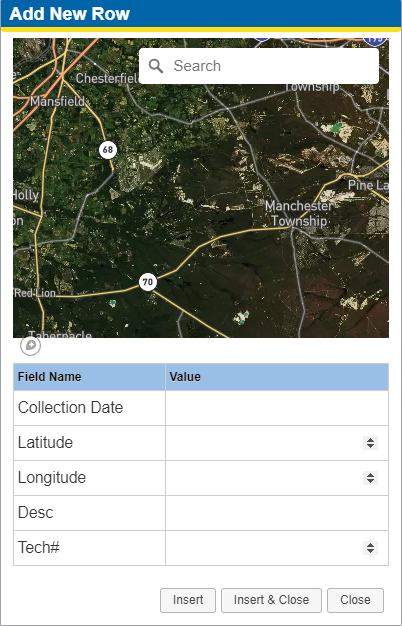 Insert a Row in Custom Survey