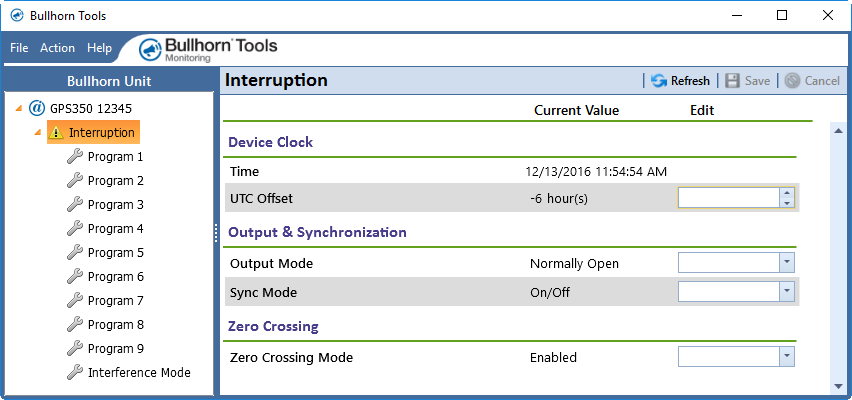 Setting Up Interruption Options