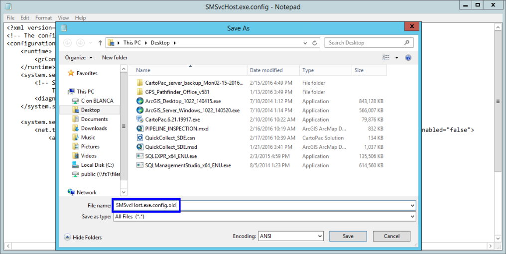 Open Config File And Save A Backup