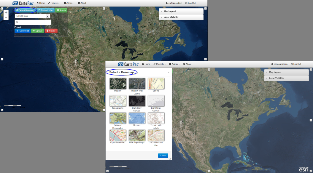 Set a Default Basemap