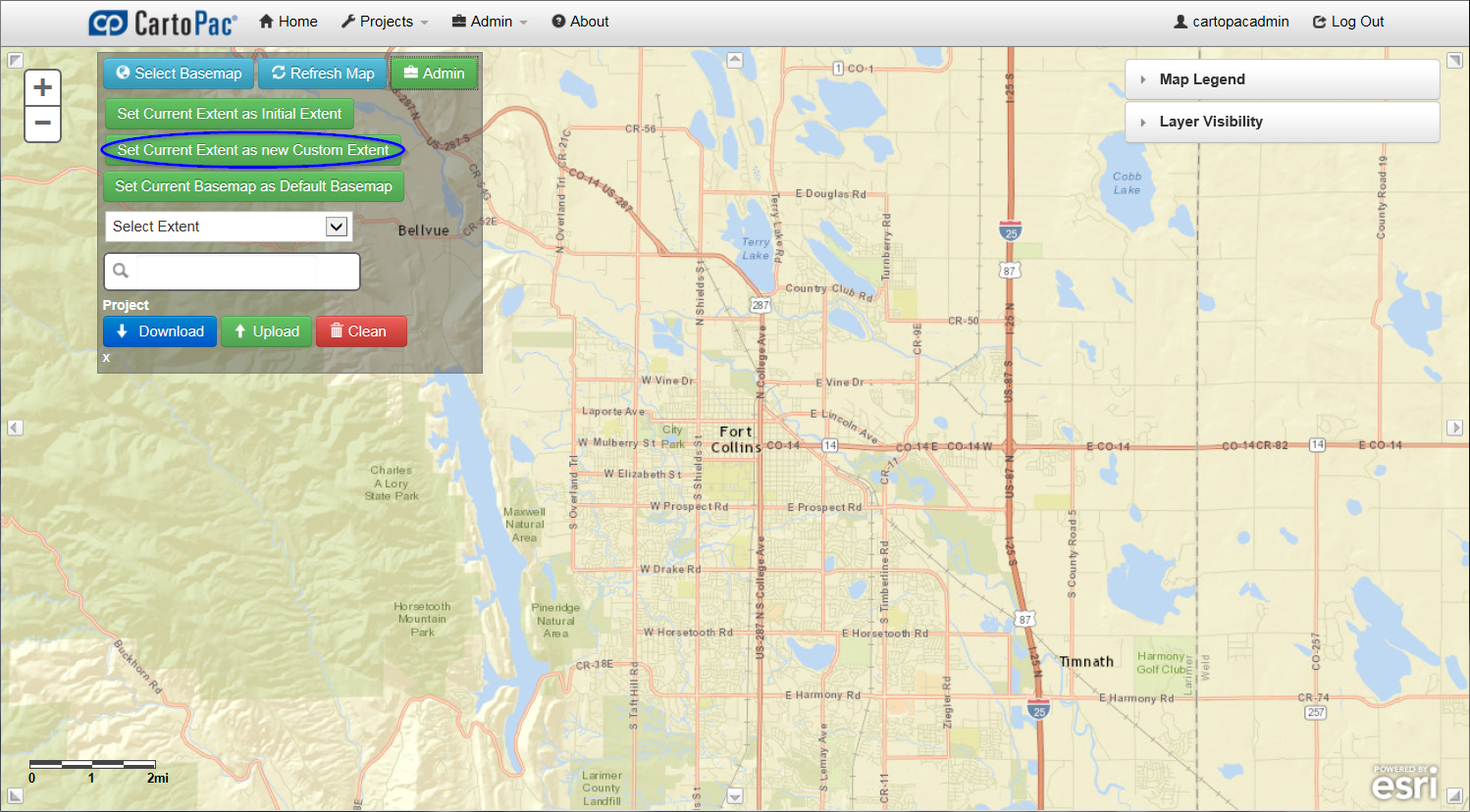 Set a Custom Map Extent