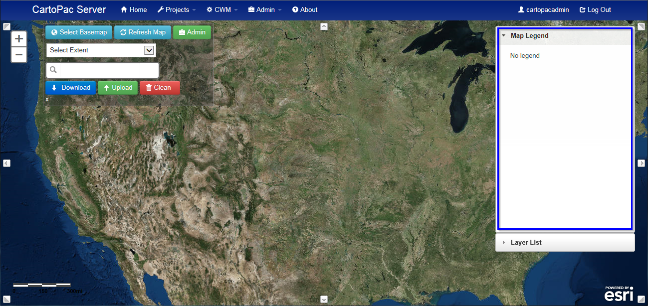 No Features in Map Legend