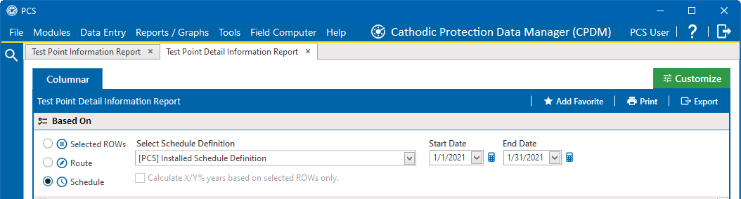 Work With Columnar Style Reports