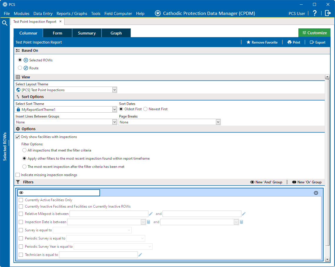 Edit and Arrange Filter Groups