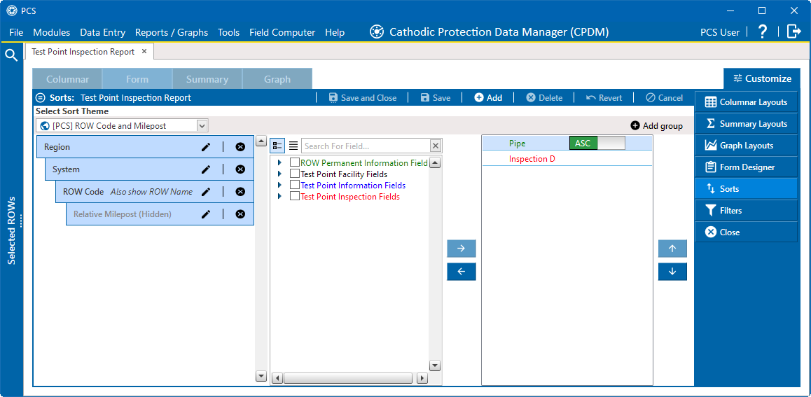 Add a Report Sort Theme