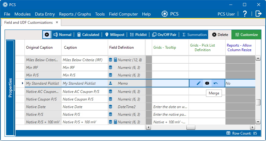 Set Up a Data Entry Field as a Standard Picklist