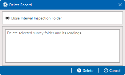 Delete a Continuous Survey Folder